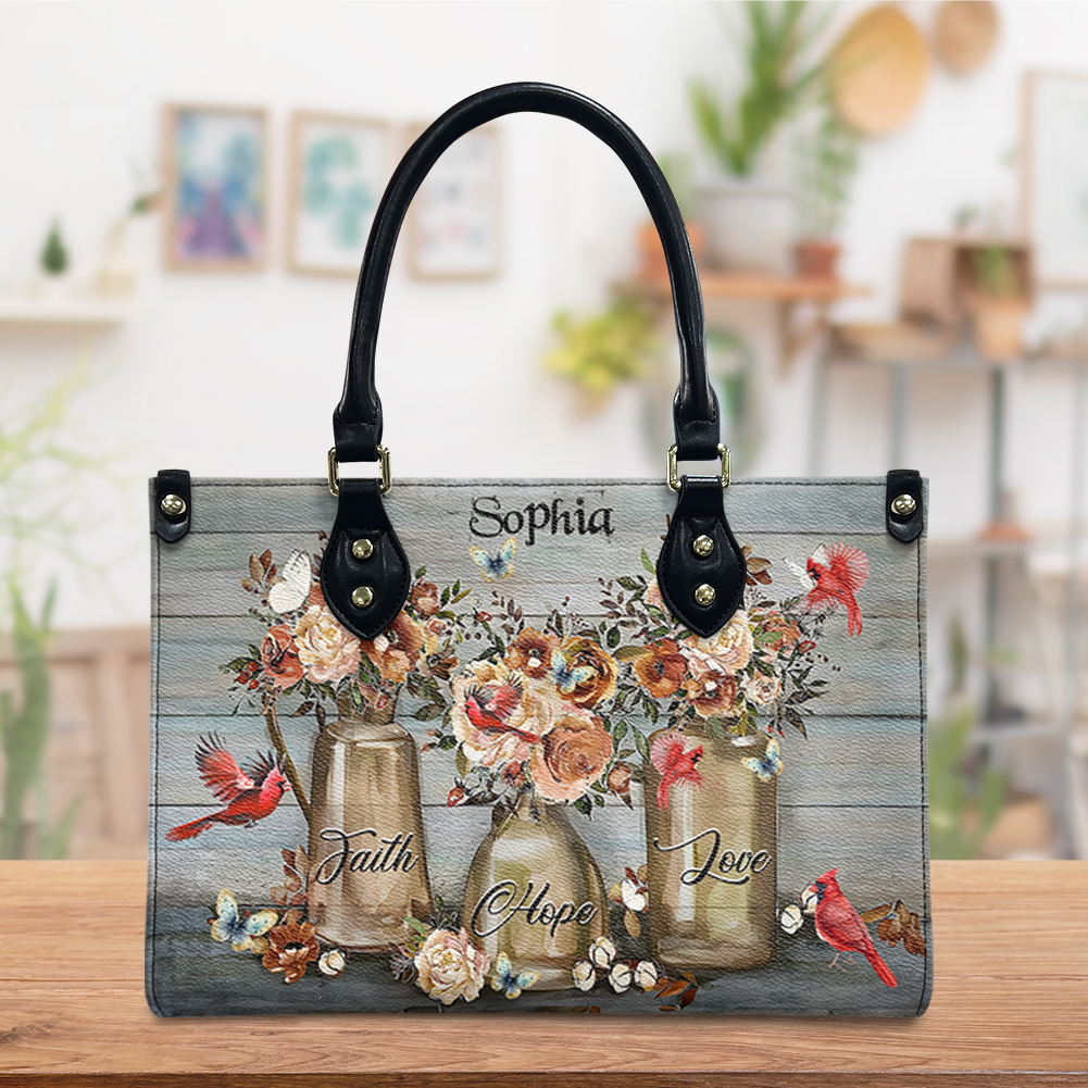 Faith Hope Love Wooden Style Leather Bag – HolisticBags